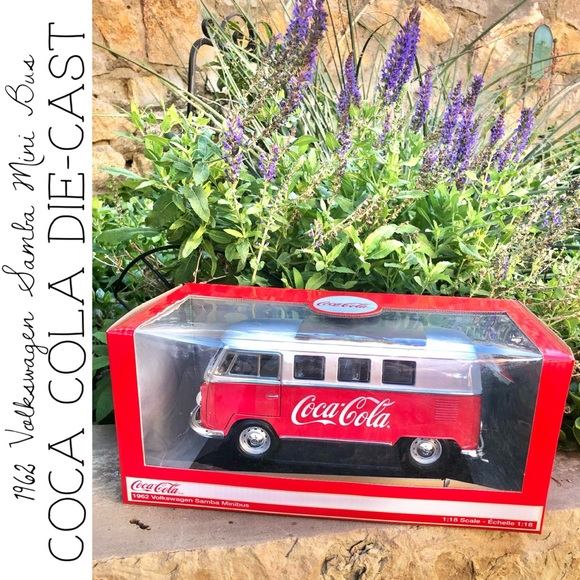 Coca Cola | Other | Cocacola 962 Volkswagen Samba Mini Bus Diecast ...